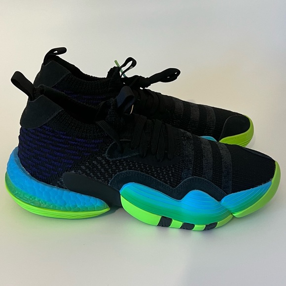 adidas | Shoes | Adidas Trae Young 2 Trae Tlien Black Solar Green Men ...